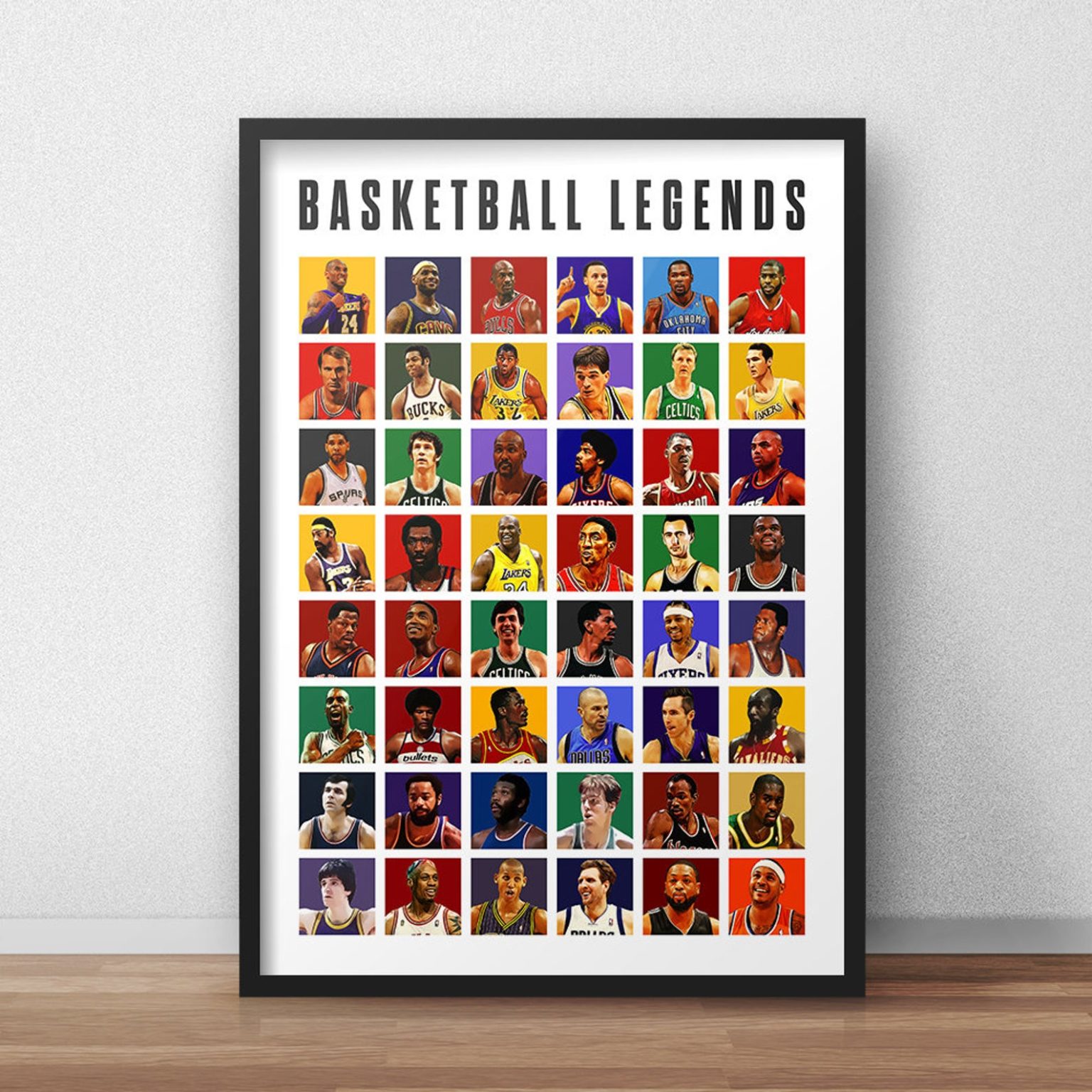 Poster Canvas – Basketball Legends All Time - REVER LAVIE
