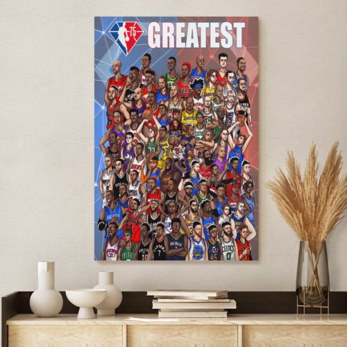 NBA Top 75 Greatest Players Of All Time Canvas - REVER LAVIE