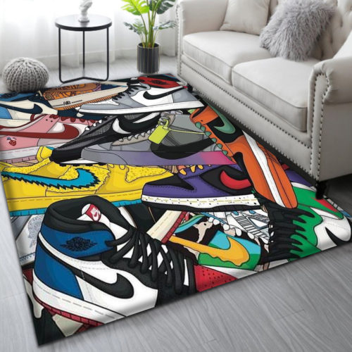 Air Jordan Design Style Sneaker Rug Home Decor - REVER LAVIE