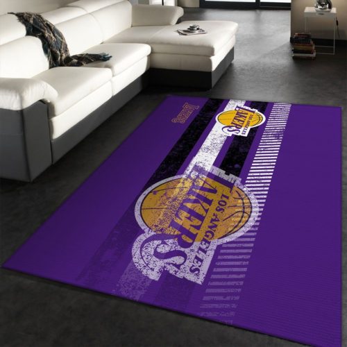 Los Angeles Lakers NBA Team Logo Rug Room Carpet Custom Area Floor Home ...