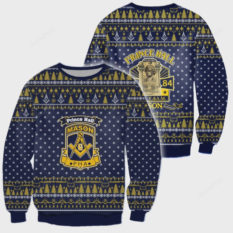 Prince Hall Freemasonry Logo Christmas Ugly Sweater - REVER LAVIE