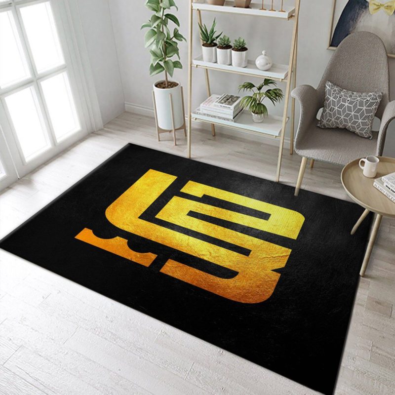 Lebron James Black Gold NBA Rug Home Decor - REVER LAVIE