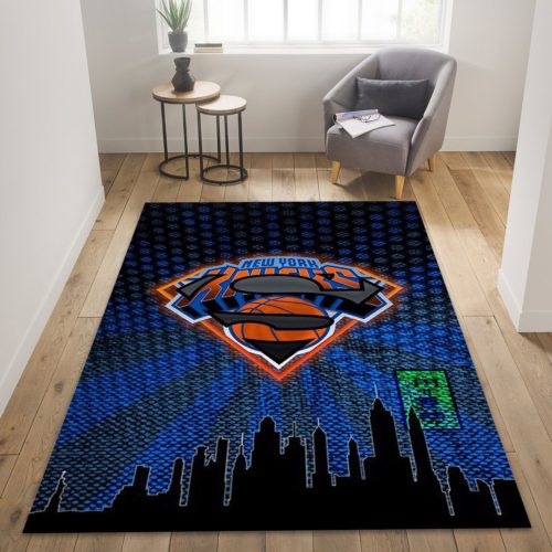 New York Knicks Team Logo Skyline NBA Rug Home Decor - REVER LAVIE
