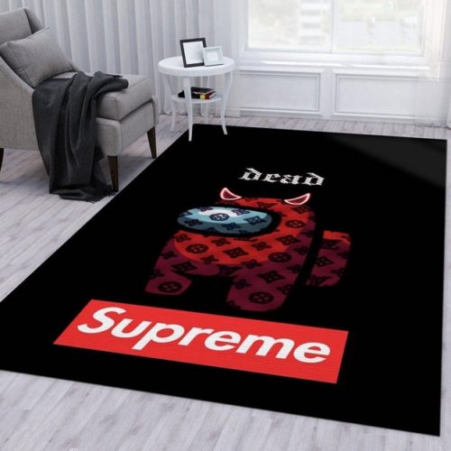 LV And Supreme Rug Louis Vuitton Area Rug Floor Decor - REVER LAVIE