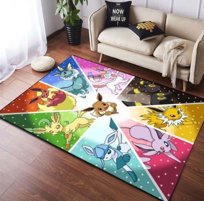 Eevee Rug Pokemon Gift Rug Home Decor - REVER LAVIE