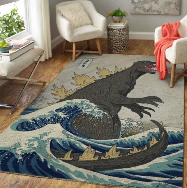 Godzilla Nuclear Beam Monster Power Area Rug Home Decor - REVER LAVIE