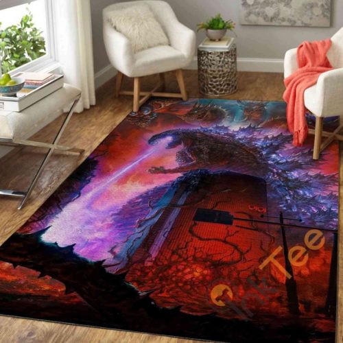 Godzilla Nuclear Beam Monster Power Area Rug Home Decor - REVER LAVIE