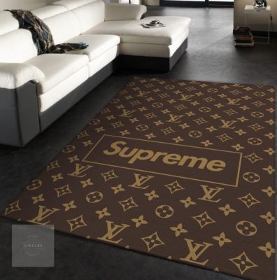 LV And Supreme Rug Louis Vuitton Area Rug Floor Decor - REVER LAVIE