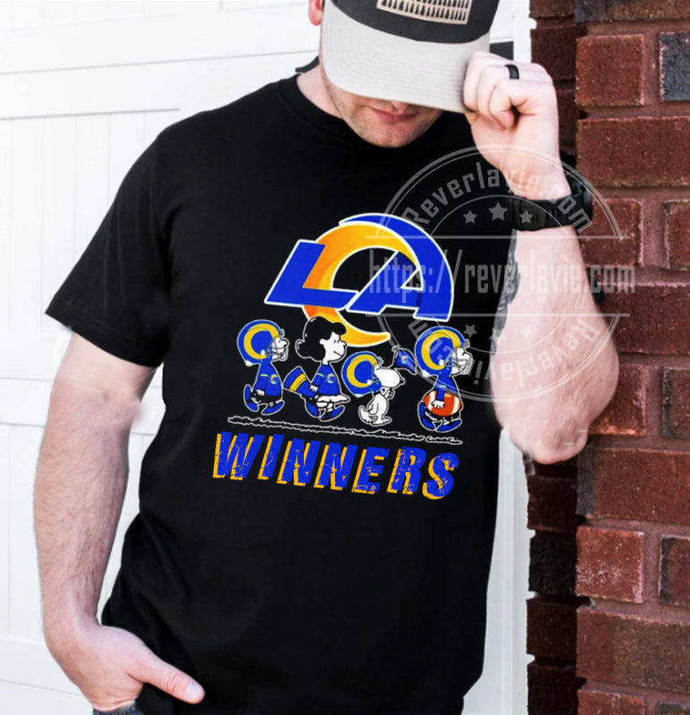 Snoopy Los Angeles Rams Winners Champions 2021 2022 Wild Card NFL T ...