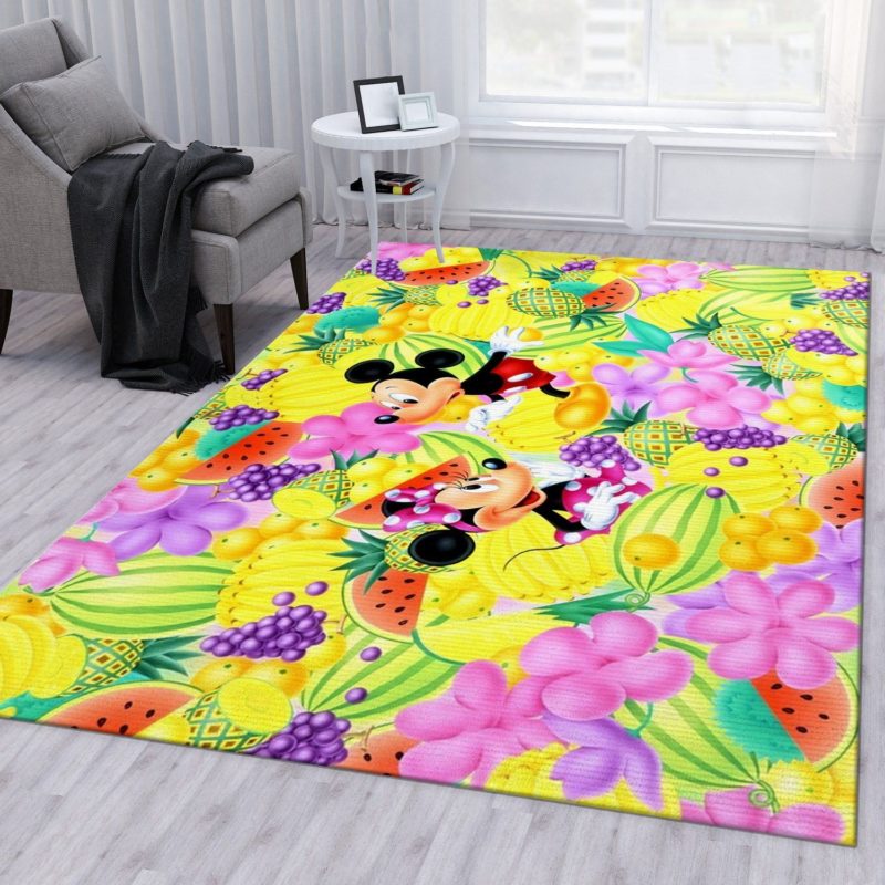 Cartoons Company Disney Fruits Mickey Disney Area Rug Carpet - REVER LAVIE