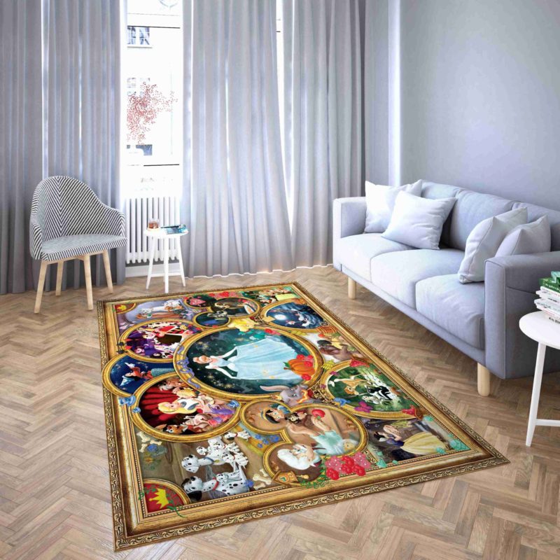 Disneys Adorable Animals Next To The Princess Area Rug Carpet - REVER LAVIE