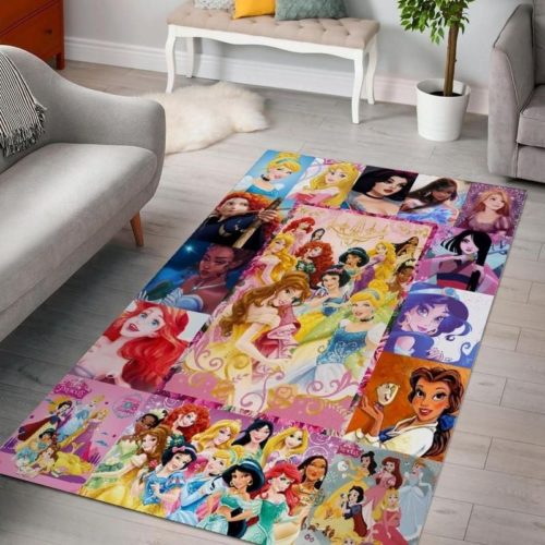 Disneys Princesses Area Rug Carpet For Bedroom - REVER LAVIE