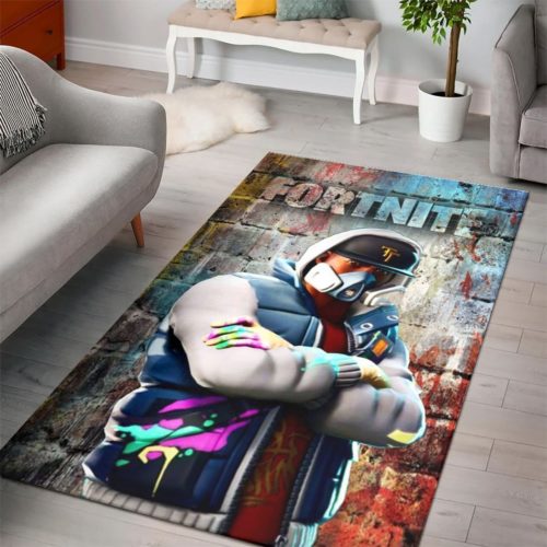 Fortnite Abstrakt Fortnite Rug Bedroom Area Rug - REVER LAVIE