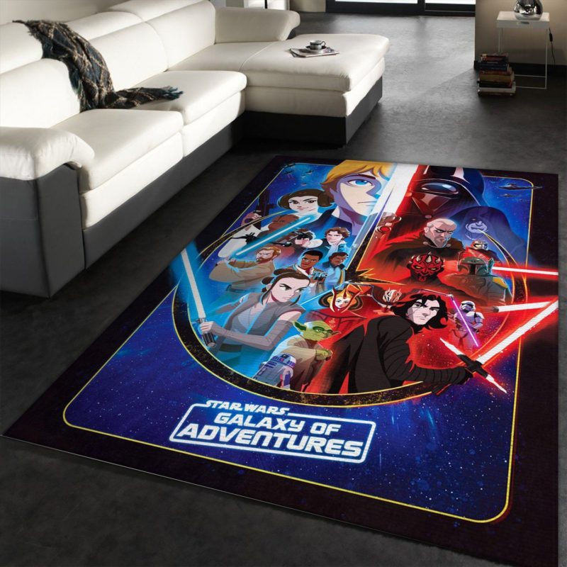 Galaxy Of Adventures Star Wars Movie Area Rug Carpet - REVER LAVIE