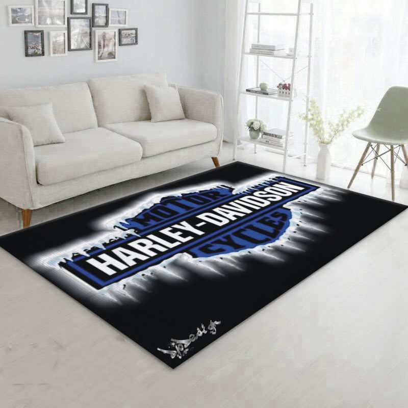 Harley Davidson Logo Area Rug Carpet - REVER LAVIE