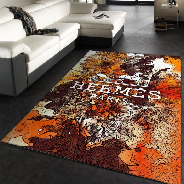 Hermes Flowers Area Rug Carpet - REVER LAVIE