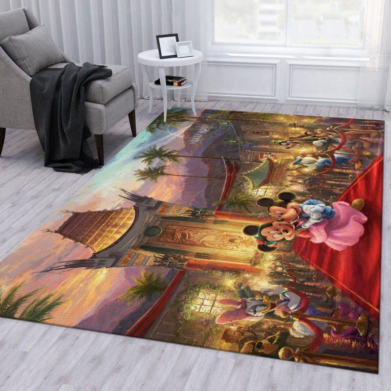 Mickey And Minnie In Hollywood Disney Area Rug Carpet - REVER LAVIE