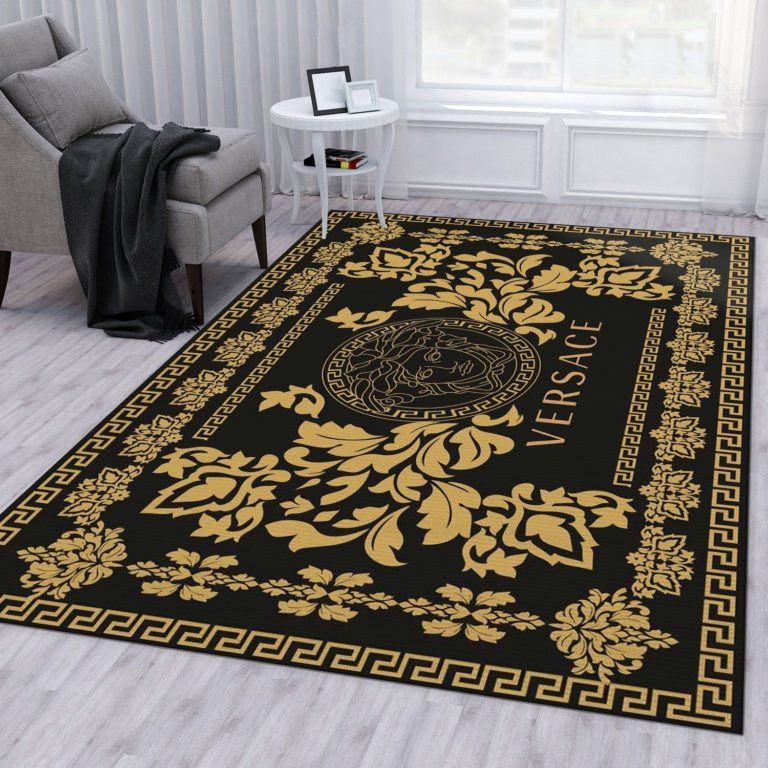 Versace Logo Area Rug Carpet - REVER LAVIE