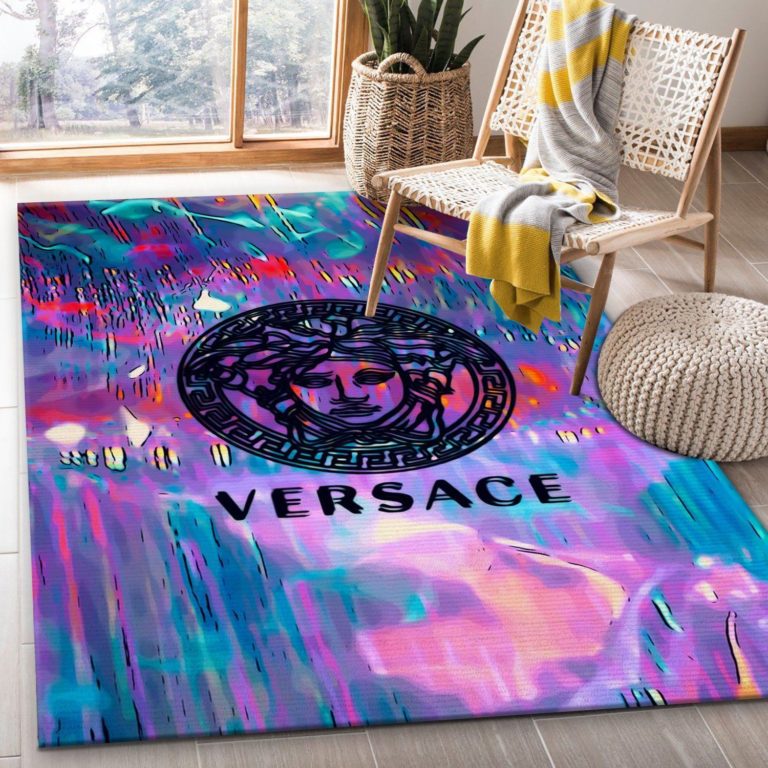 Versace Logo Area Rug Carpet - REVER LAVIE