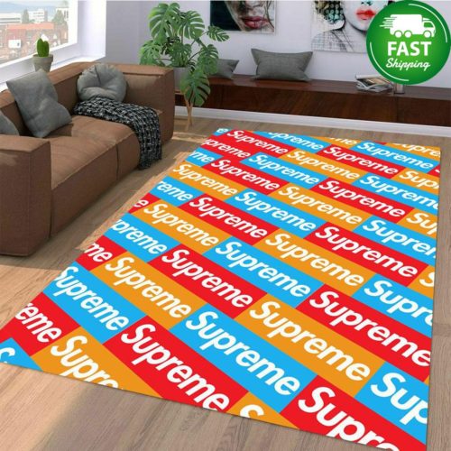 Louis Vuitton X Supreme Rug Home Decor - REVER LAVIE