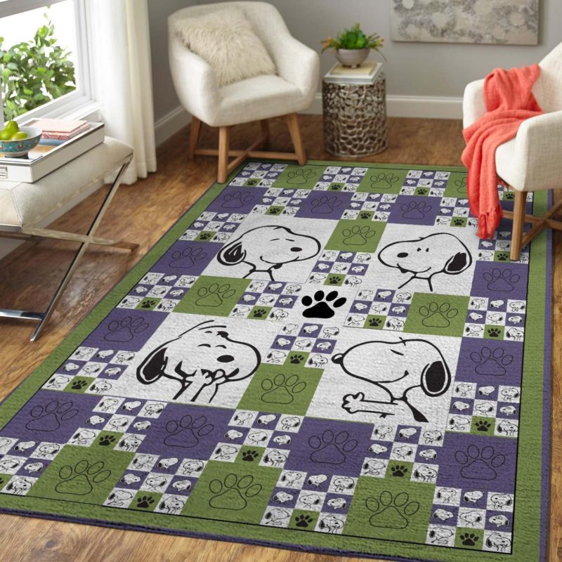 Happy Snoopy Area Rug Carpet - REVER LAVIE