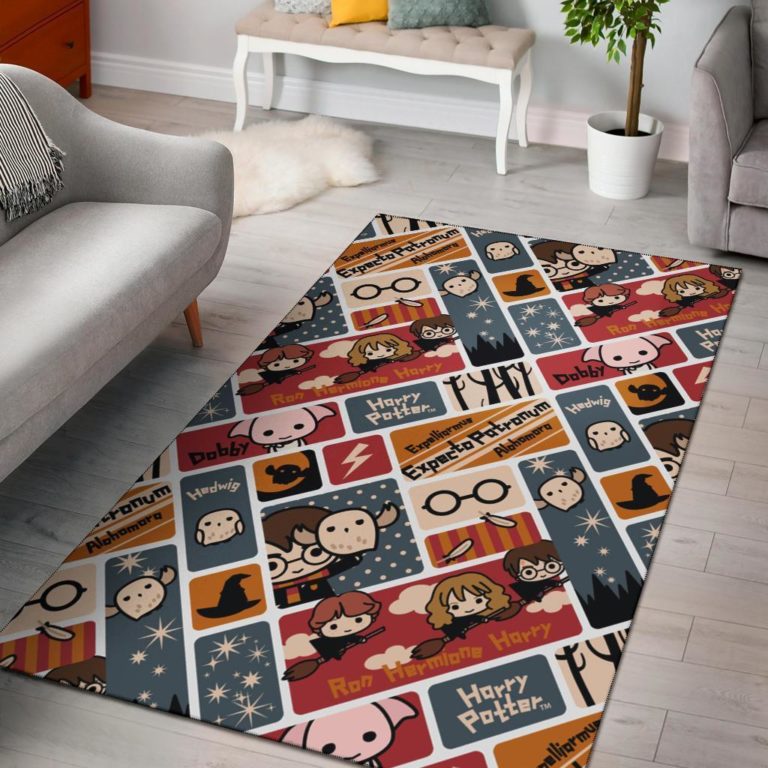 Harry Potter Chibi Pattern Rug Carpet - REVER LAVIE