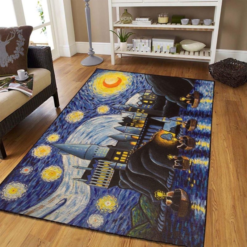 Hogwarts Starry Night Harry Potter Rug Carpet - REVER LAVIE