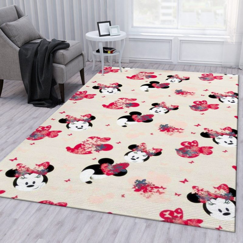 Minnie Mouse Head Pattern Rug Home Decor - REVER LAVIE