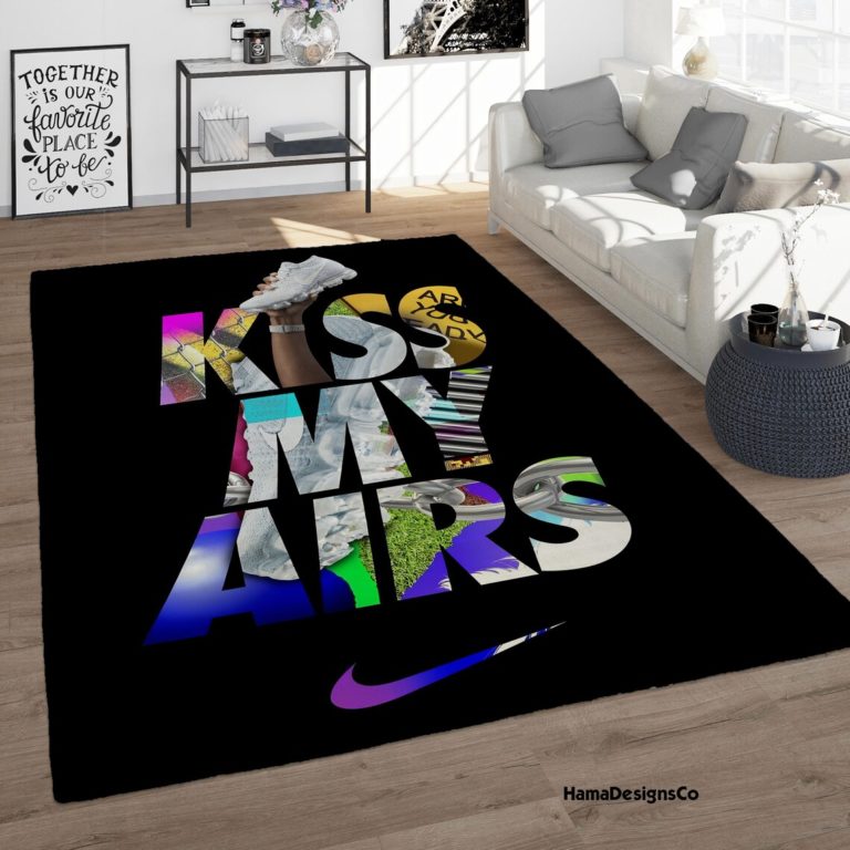 Nike Kiss My Airs Area Rug Home Decor - REVER LAVIE