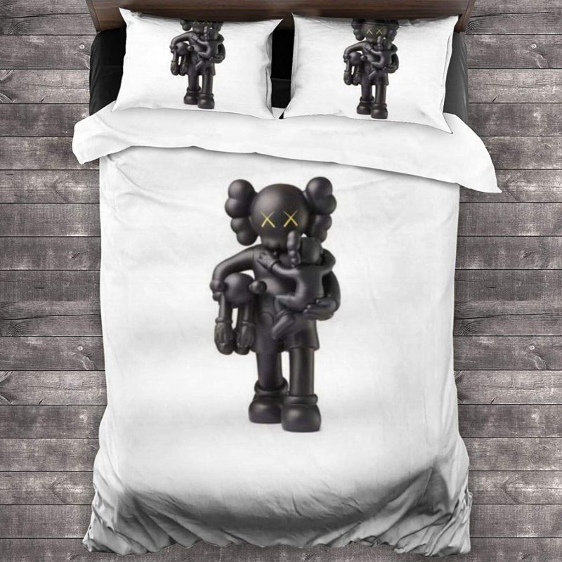 Kaws Black Rovtop Kaws 3 in 1 Bedding Set - REVER LAVIE