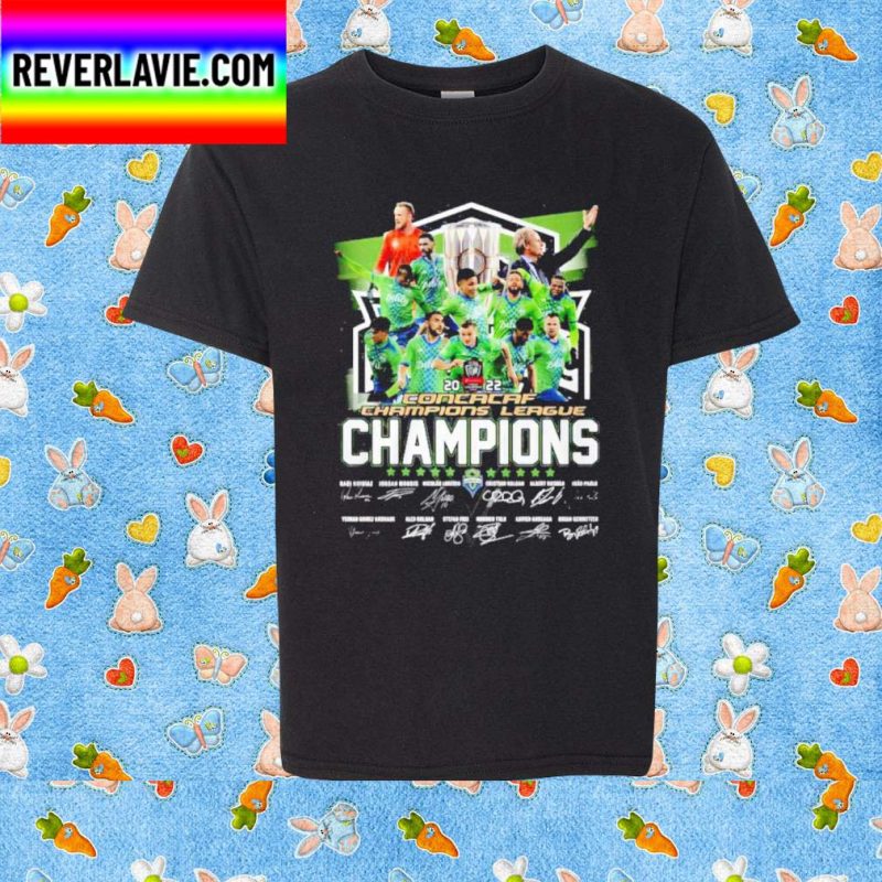 Seattle Sounders FC 2022 Concacaf Champions League Signatures Classic T ...