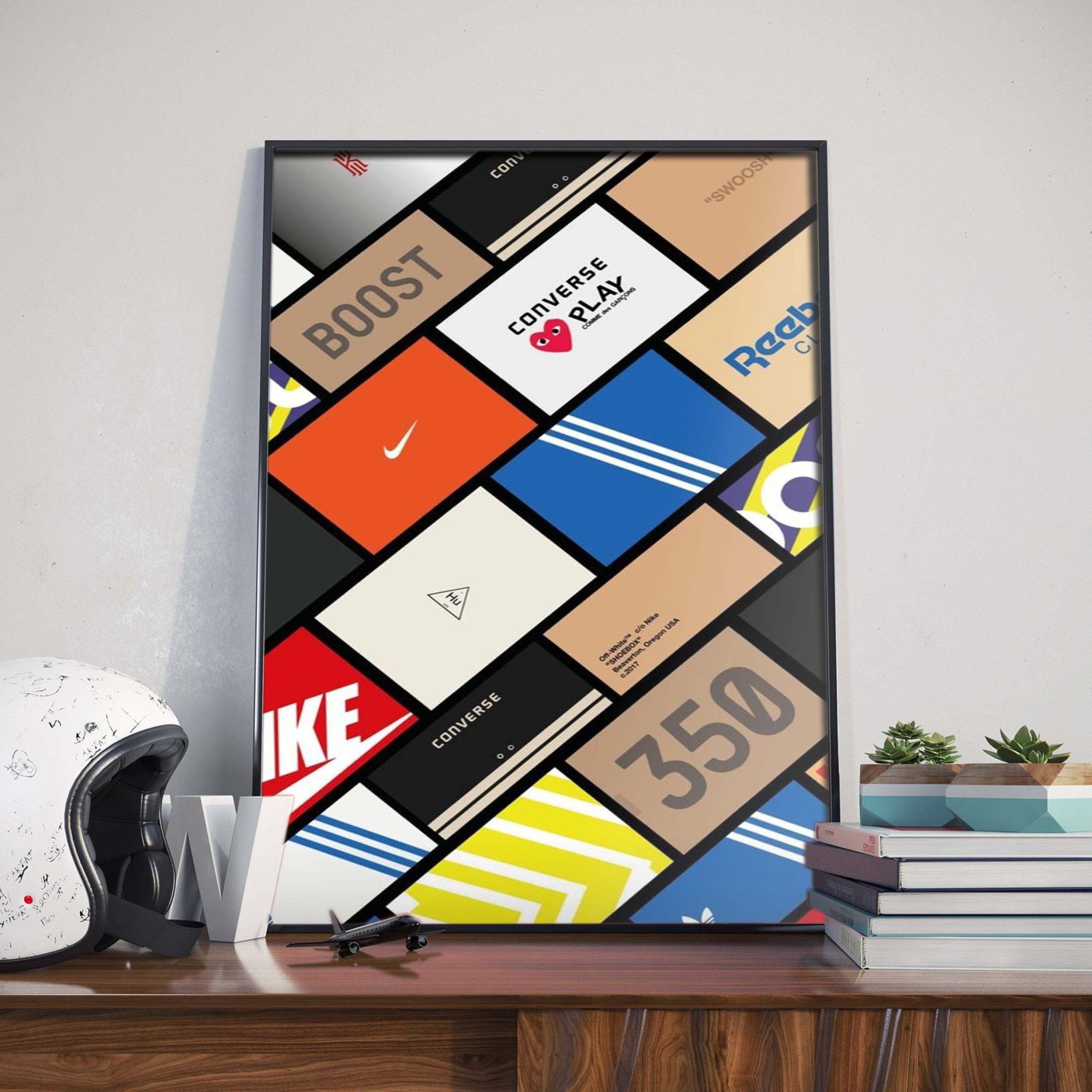 Colorful Nike SB Sneaker Poster Canvas - REVER LAVIE