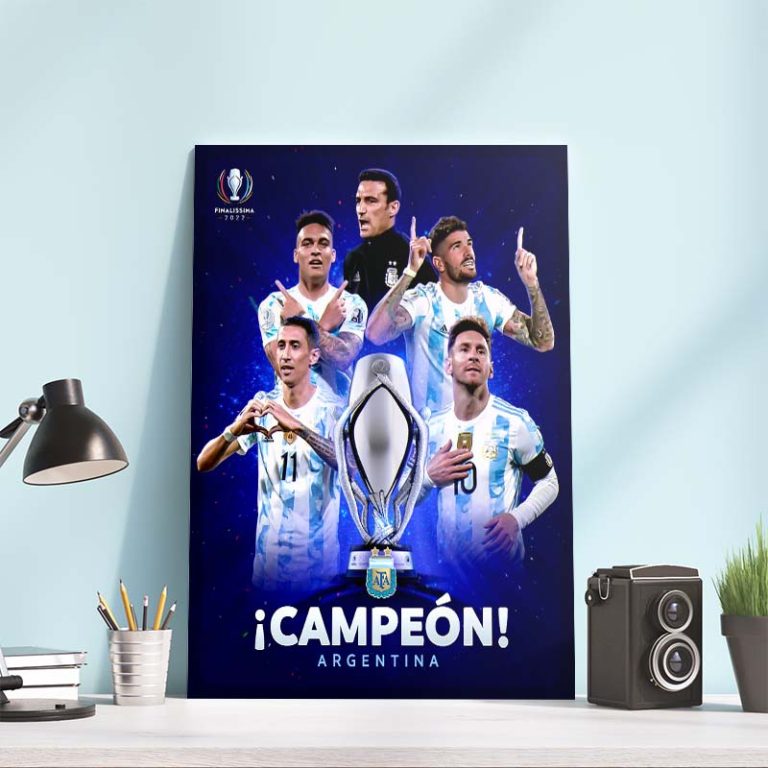 Congratulations Argentina 2022 Finalissima Champions Home Decor Poster ...