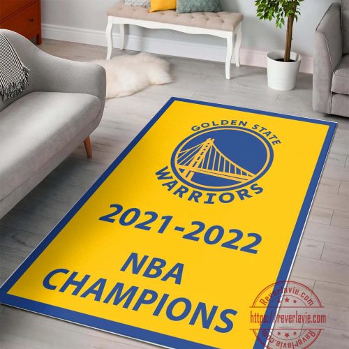 Golden State Warriors 2021 2022 NBA Champions Rug Carpet - REVER LAVIE