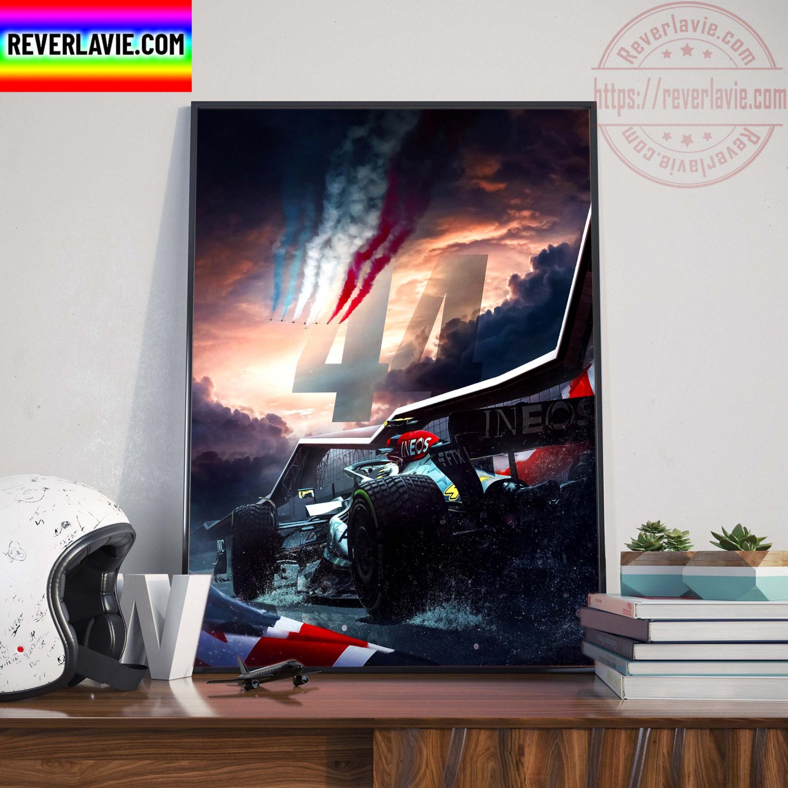 Mercedes AMG F1 Vintage Monaco GP May 2022 Poster Canvas - REVER LAVIE