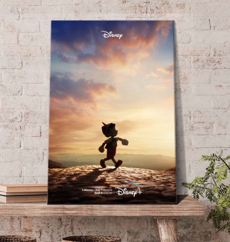 Pinocchio Disney Live Action Official Poster Canvas - REVER LAVIE