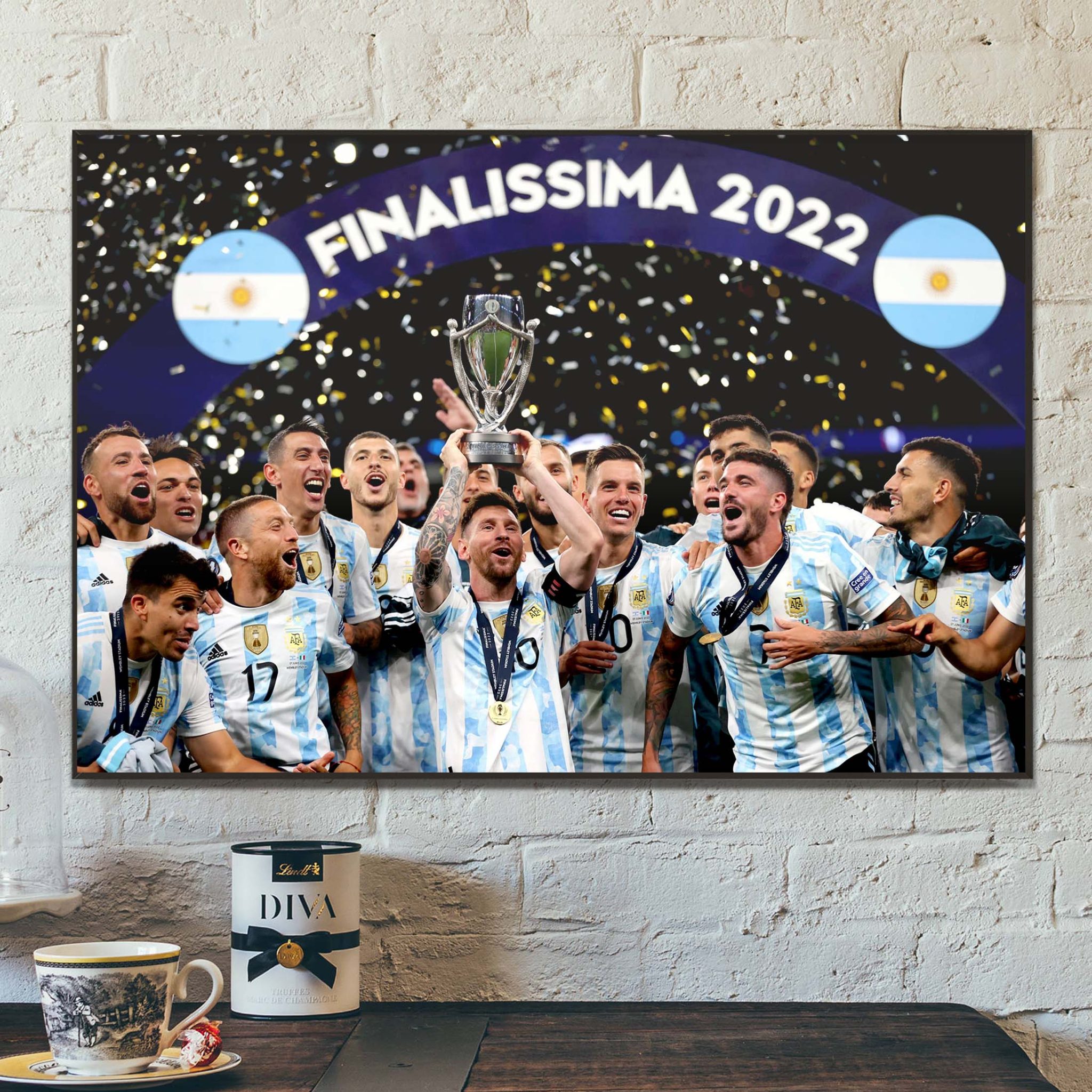 Two Finalissima 2022 Argentina Home Decor Poster Canvas - REVER LAVIE