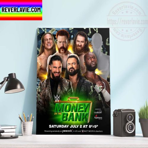 WWE Welcome Mens MITB Ladder Match Matthew Riddle Home Decor Poster ...