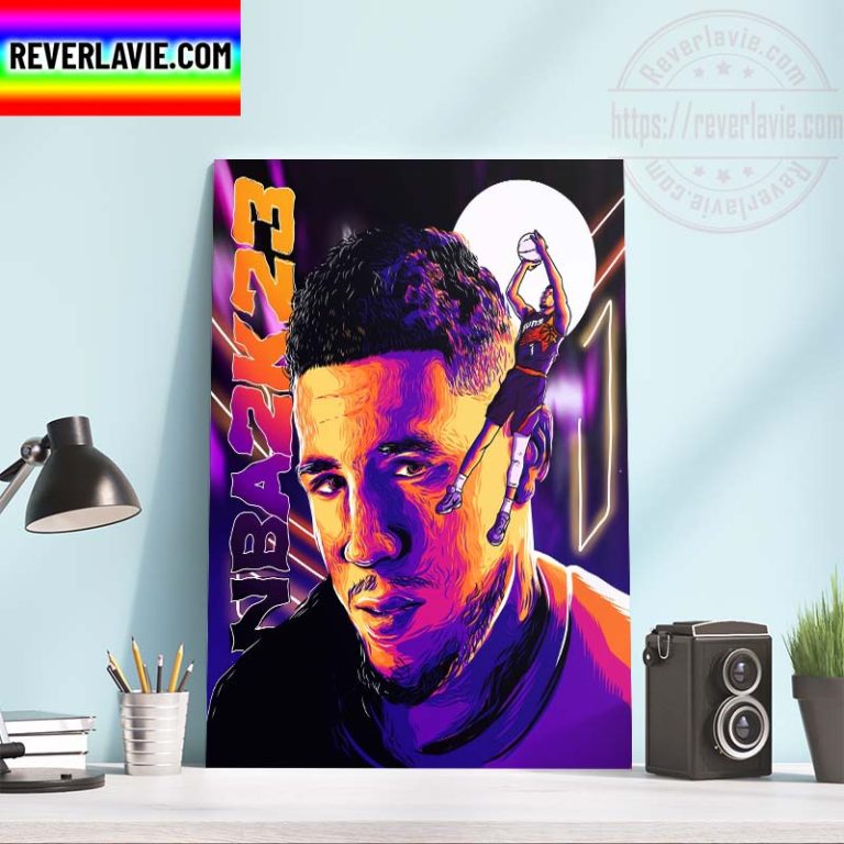 Devin Booker NBA 2K23 Edition Cover Home Decor Poster Canvas - REVER LAVIE