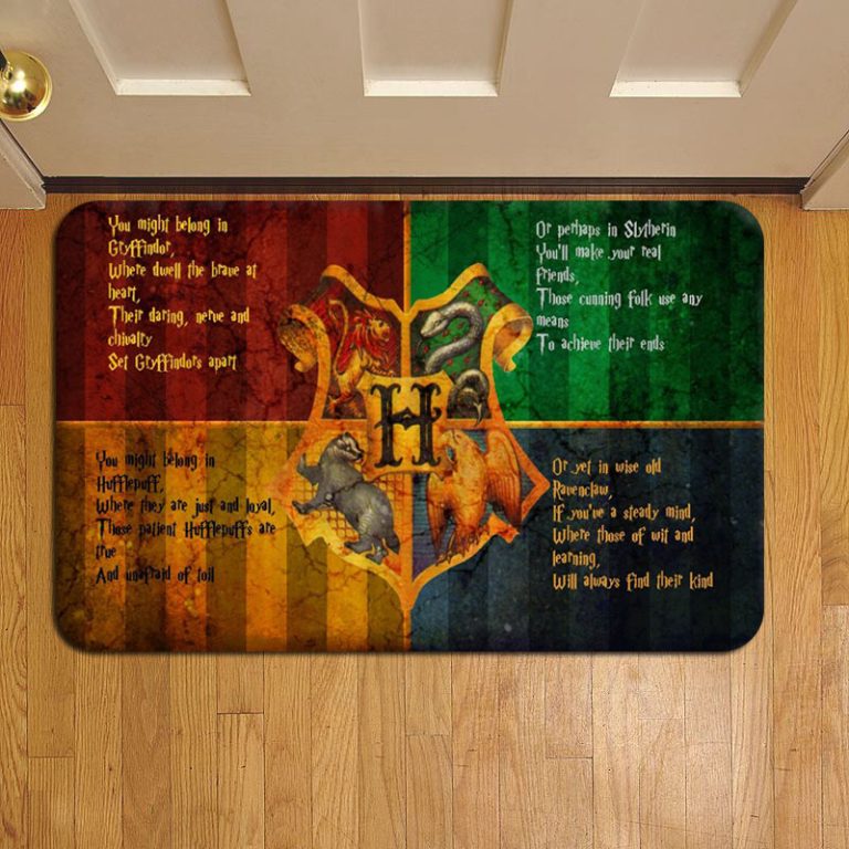Harry Potter Hogwarts Crest Harry Potter Rug Doormat Foot Door Mat ...