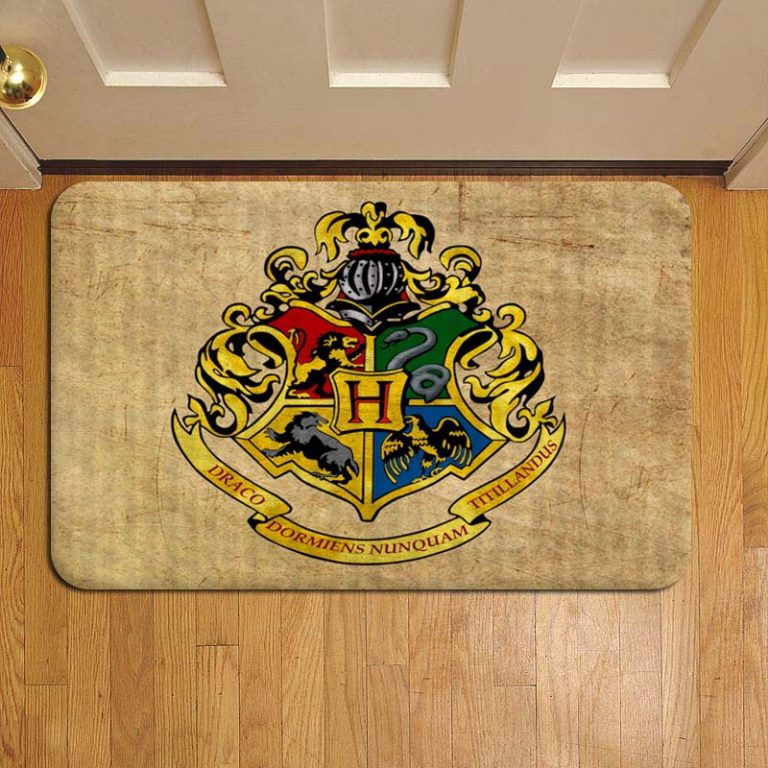 Harry Potter Hogwarts Crest Harry Potter Rug Doormat Foot Door Mat ...