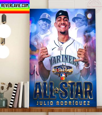 MLB Seattle Mariners Julio Rodriguez The 2022 All Star Team Home Decor ...