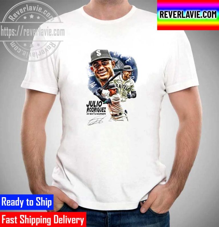 Official Julio Rodriguez 44 Seattle Mariners Baseball Signature Unisex ...