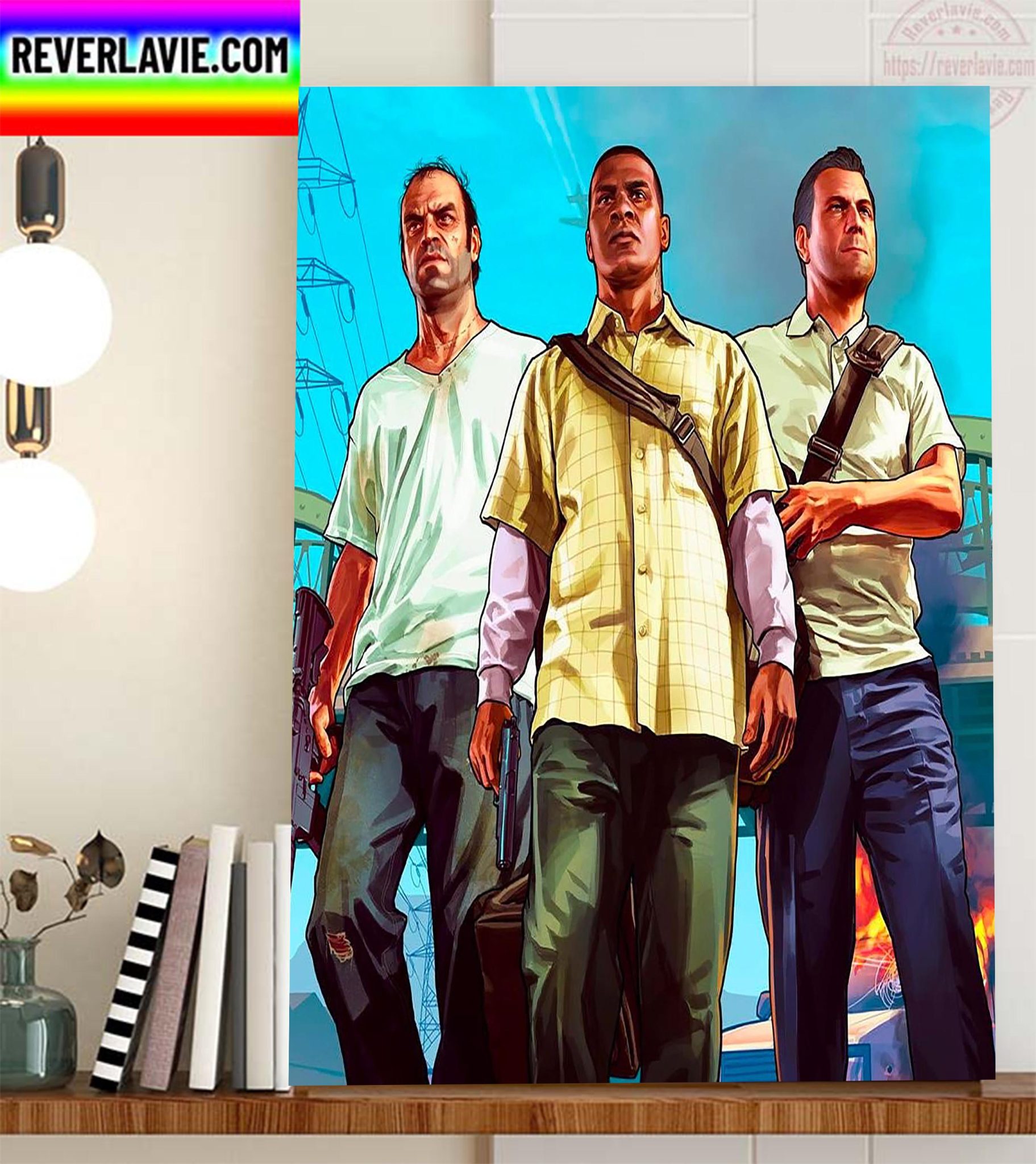 GTA 6 Grand Theft Auto VI Home Decor Poster Canvas - REVER LAVIE