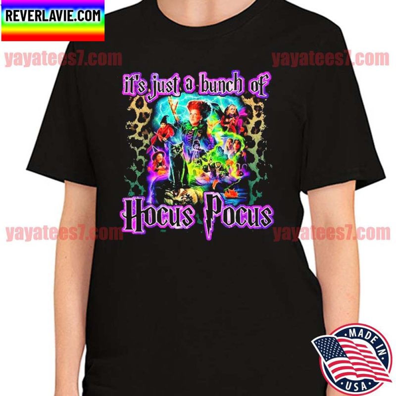 Halloween It's just a bunch of Hocus Pocus leopard T-shirt - REVER LAVIE