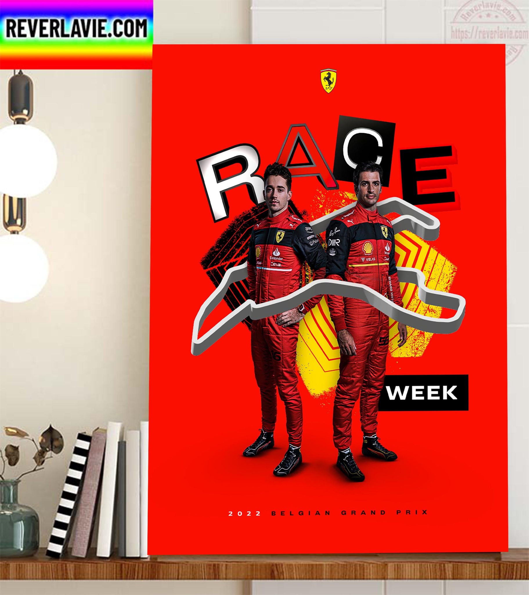 Scuderia Ferrari F1 2022 Belgium GP Spa Francorchamps Home Decor Poster ...