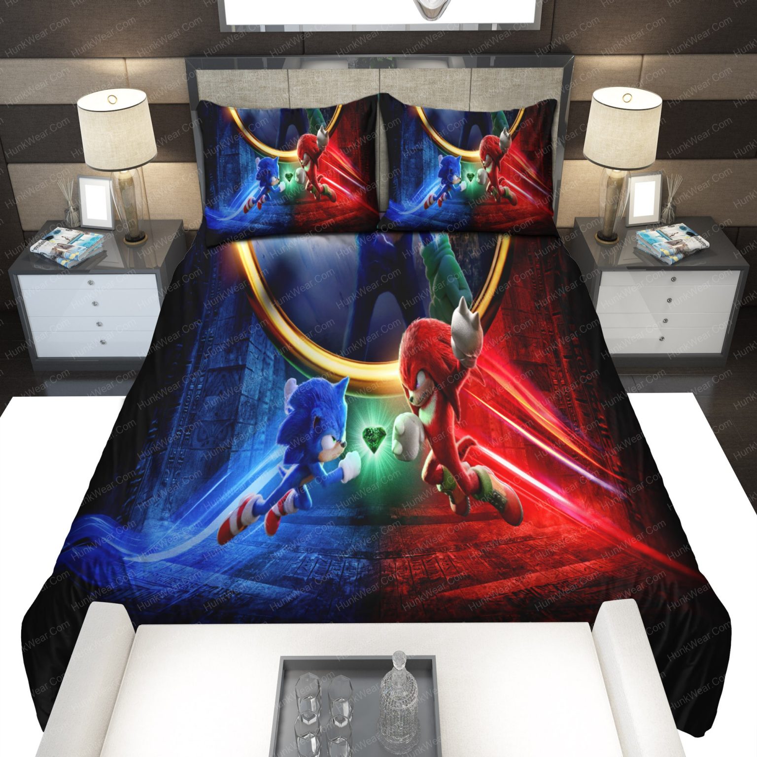 Sonic The Hedgehog 2 Sonic VS Knuckles Bedding Set - REVER LAVIE