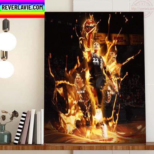 A'ja Wilson Las Vegas Aces Named 2022 WNBA MVP Home Decor Poster Canvas ...
