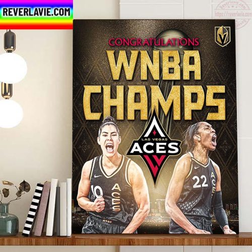 Las Vegas Aces Champs 2022 WNBA Champions x Kiah Stokes Home Decor ...