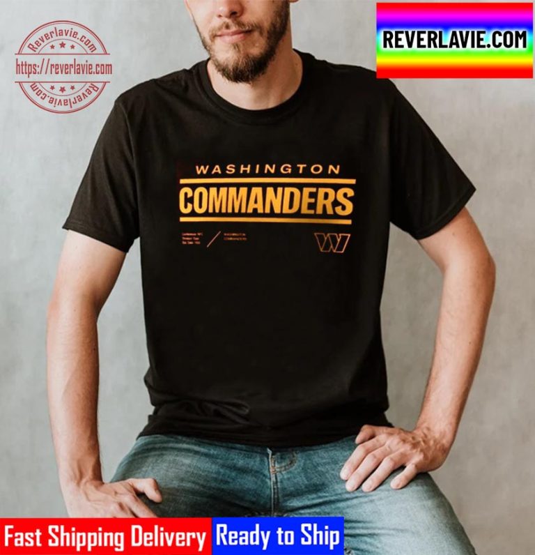 Washington Commanders Sideline Infograph Lock Up Performance Unisex T ...